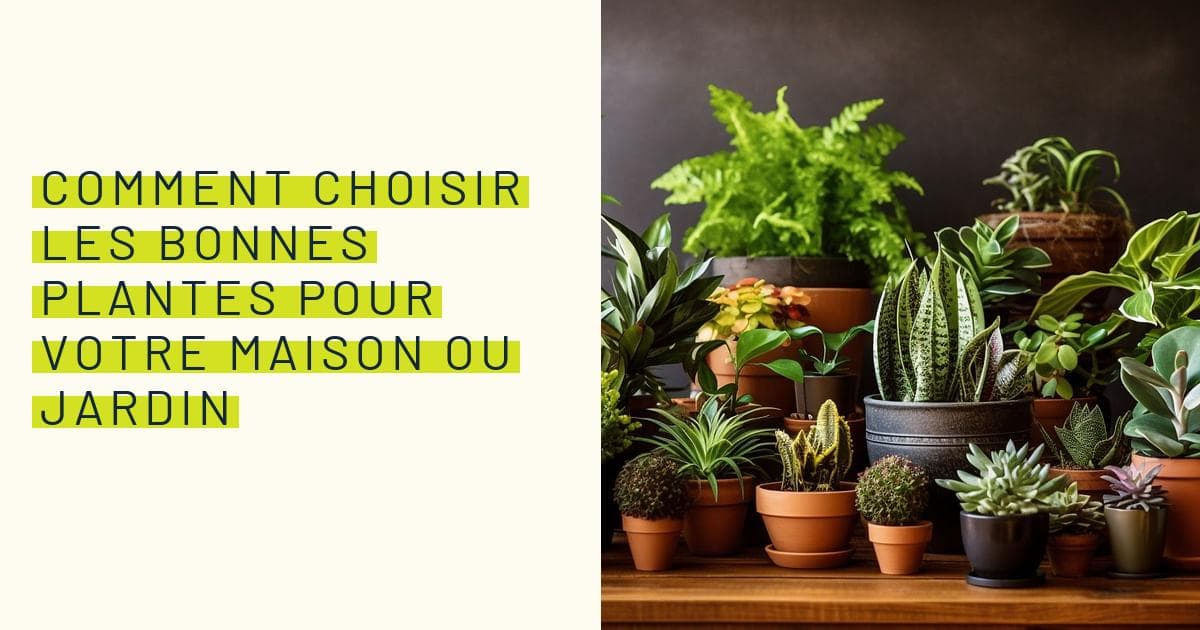 Comment Choisir les Bonnes Plantes pour Votre Maison ou Jardin